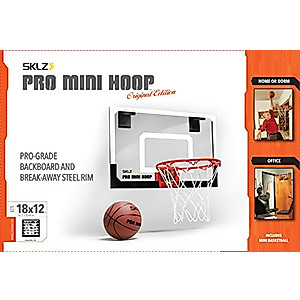 SKLZ Pro Mini Basketball Hoop with Ball, Standard (18 x 12 inches)