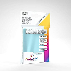 10 Packs Gamegenic Prime Board Game Sleeves 50ct Standard Card Game Size Card Sleeves Display Case