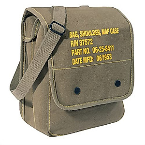 Rothco Canvas Map Case Shoulder Bag with Stencil