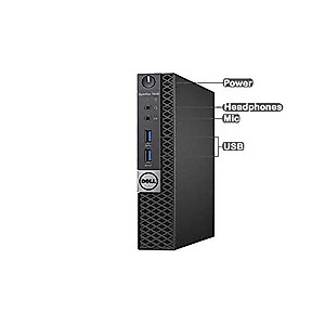 DELL 7040 Micro Intel Core i3-6100T 3.20 GHz, 8GB, 500GB HDD, Win 10 Pro (Renewed)