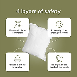 Grab Green Stoneworks Laundry Detergent Pods and Dryer Sheet Bundle (Rose Petal, 80 Count (Pack of 1)