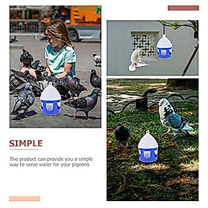 PATKAW 2 Pcs Pigeon Water Feeder Pet Drinker Dispenser Water Pot Container Automatic Bird Feeders Water Dispenser for Pet Parrot Sparrow 2L