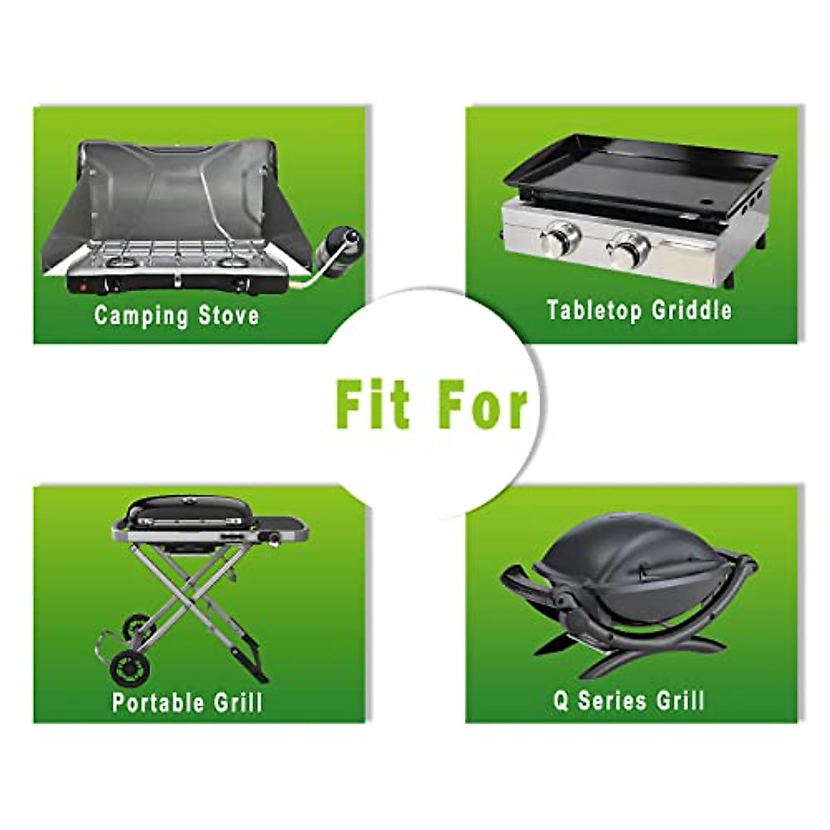 YOUHO 4 Feet Propane Adapter Hose 1 lb to 20 lb Converter Replacement for QCC1/Type1 Tank Connects for Type1 LP Tank and Gas Grill.