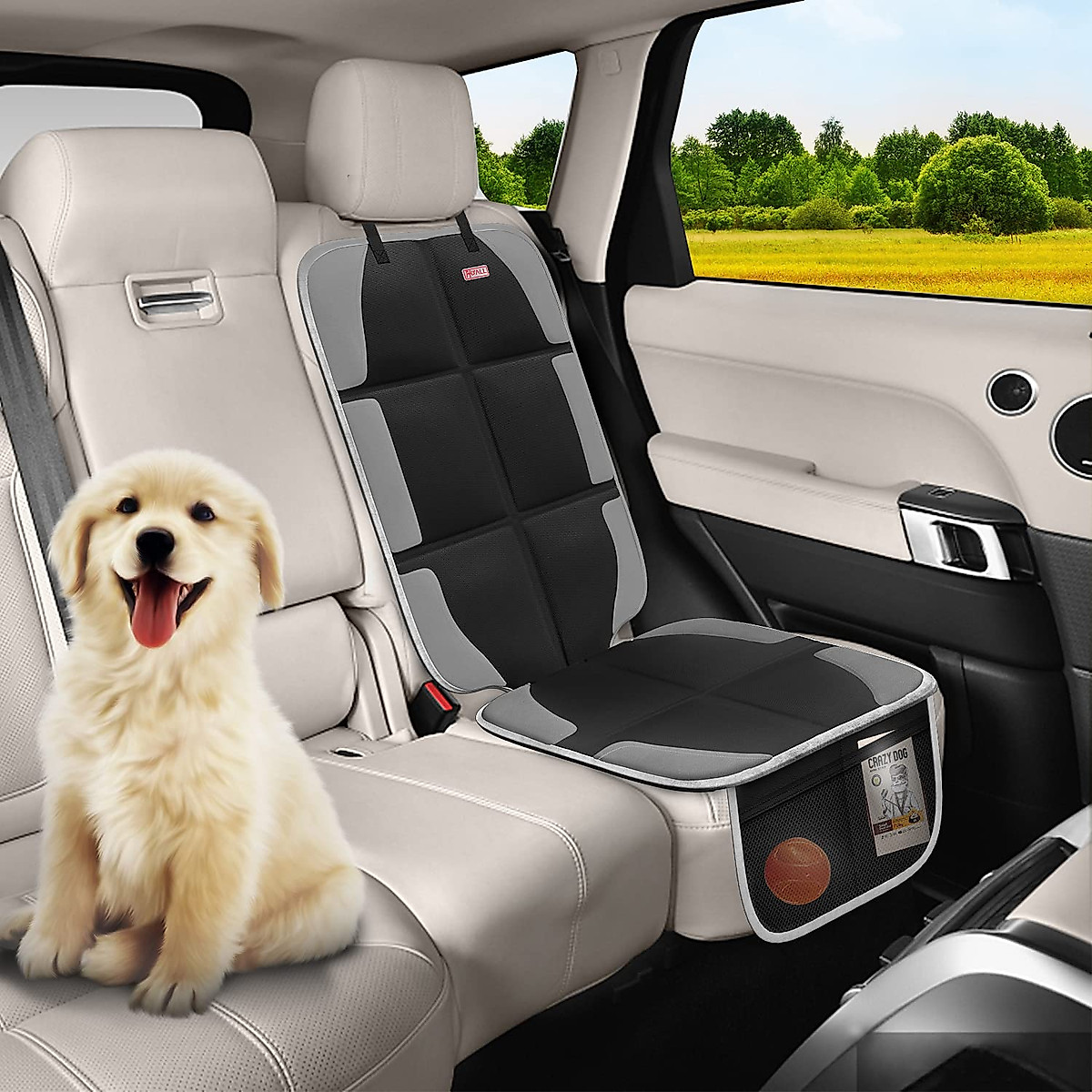 MHO+All Car Seat Protector The Best Large Auto XL Size, with Storage Bag, The thickest Child Baby Seat Protector, Suitable for Children, Babies, Pets,1 Pack