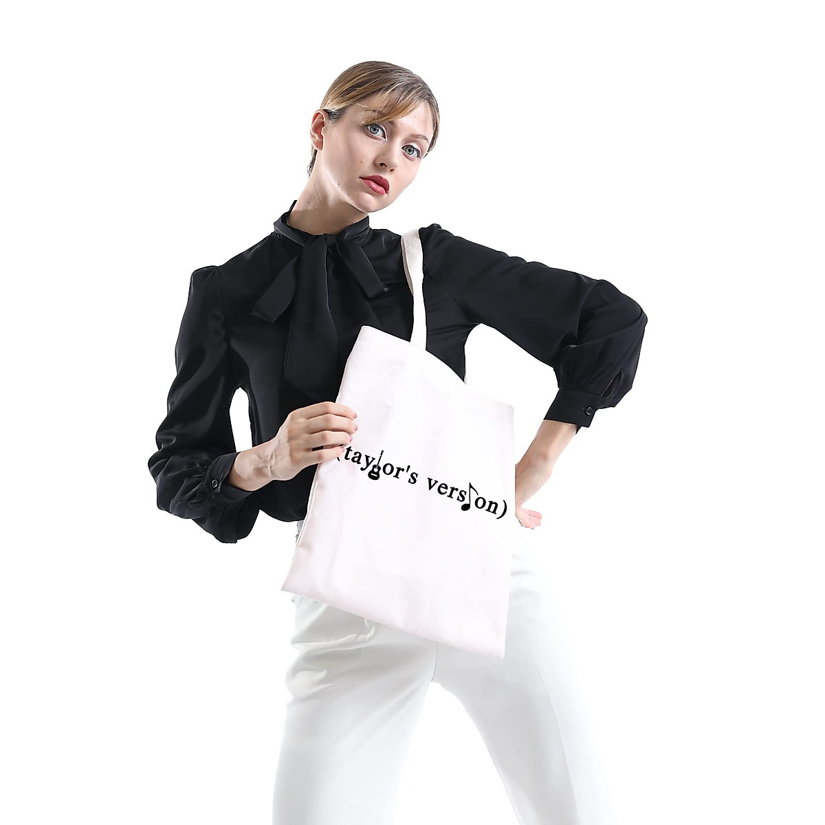 POFULL Music Lover Gift Song Lyrics Gift Singer's Merchandise Music Album Gift For Fan (version tote bag)