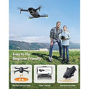 Ruko Mini Drones with Camera for Adults 4K, 3 Batteries 90 Mins Long Flight Time, GPS Features, Brushless Motor, Return to Home, Light Weight 245g, Drone for Beginners, 5Ghz WiFi Live Video Transmission