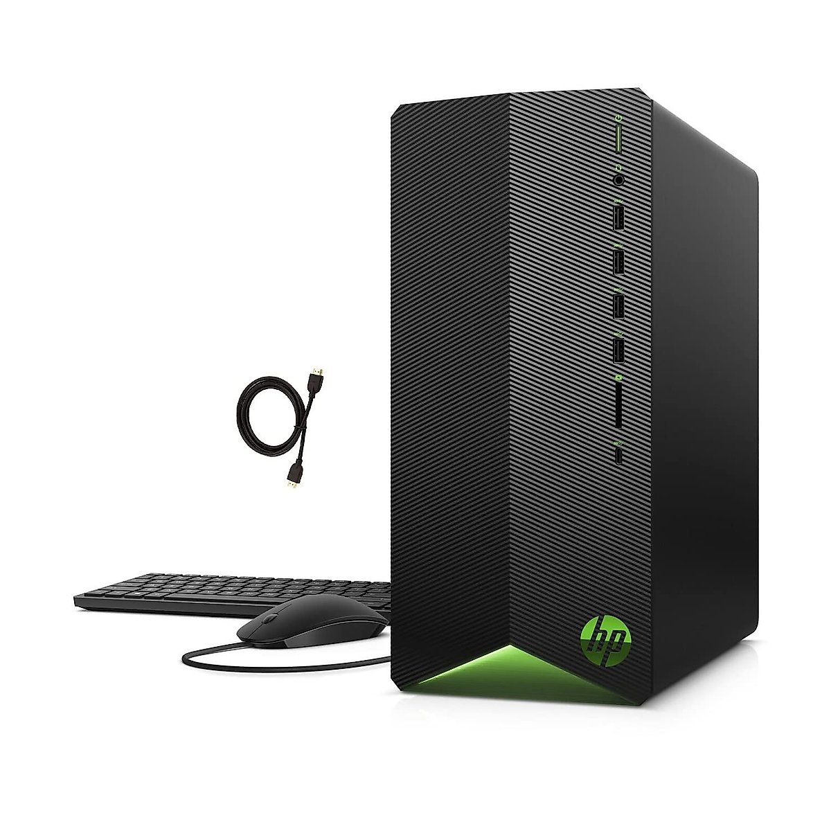HP Newest Pavilion TG01 Gaming Desktop PC, Intel 6-Core i5-10400F Upto 4.3GHz, 32GB RAM, 512GB PCIe SSD, NVIDIA GeForce RTX 3060 12GB GDDR6, WiFi, Windows 11 Pro + Keyboard & Mouse, HDMI Cable