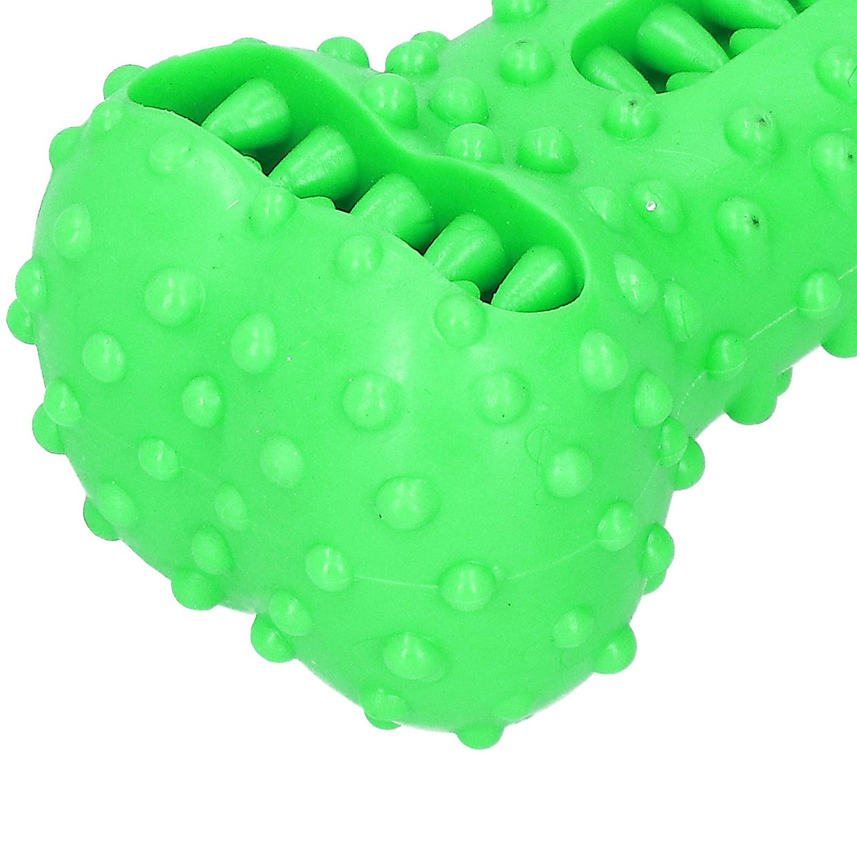 AONYAYBM Interactive Chew Dog Treat Toy, Bone Shape Soft Treat Dispensing Dog Toys, Teeth Cleaning Dog Puzzle Toy, Dog Feeder Puzzle Toy Pet Dental Care Tool, Treat Dispensing Toy(Green)