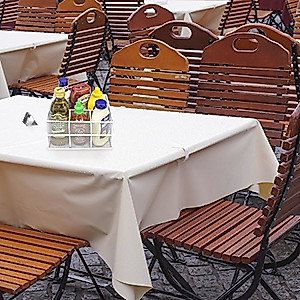 Sorbus® Utensil Caddy — Silverware, Napkin Holder, and Condiment Organizer — Multi-Purpose Steel Mesh Caddy—Ideal for Kitchen, Dining, Entertaining, Tailgating, Picnics, and Much More (White)