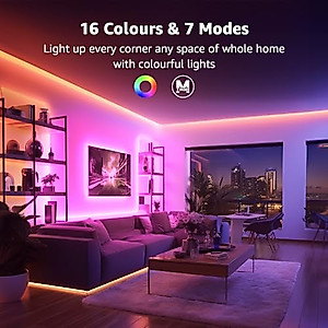 Lepro Music LED Strip Lights, 32.8ft RGB LED Strips with Remote Sync to Music, 5050 SMD LED Color Changing Strip Light for Bedroom, Home, TV, Parties and Festivals