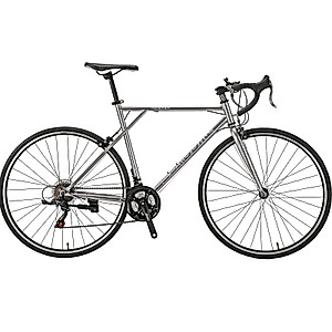EUROBIKE OBK XC560 Road Bike 700C Wheels 54cm Frame for Men 21 Speed City Commuter Bicycle Complete Racing Bikes (Silver)