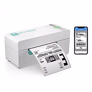 OFFNOVA Bluetooth Thermal Label Printer, Wireless 4X 6 Shipping Label Printer for Small Business Packaging Supplies, Supports Shipstation Paypal FBA Esty USPS