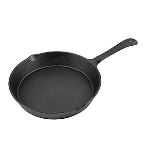 MEIGUI Nonstick Frying Pan Skillet, 8 Inch Large Cast Iron Skillet, Premium Pre-Seasoned Like Surface for Cookware Oven/Broiler/Grill Safe, Kitchen Deep Fryer, Restaurant Chef Quality