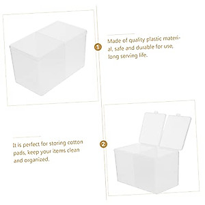 FOMIYES 3pcs Nail Towel Storage Box Drawer Organizer for Makeup Desk Dispenser Desktop Stationery Box Cotton Swab Container Makeup Brush Holder Makeup Cotton Pad Organizer Cotton Pad Box