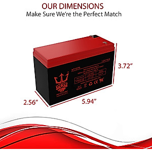 Neptune Battery Replacement. Enduring 6-DW-7 12V 7AH UB1270-2 Pack