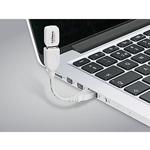 Edimax Wi-Fi 4 802.11n Mini USB Adapter, Works with Raspberry Pi, Wireless N300 Dongle, 300Mbps throughput, Auto-Power Adjustment for energy saving, Win 10 Plug-n-Play, Mac OS, Linux, EW-7722UTn V2