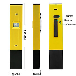 Digital PH Meter for Water, Water Quality Tester High Accuracy PH Reader PH Tester for Hydroponics, Household Drinking, Aquarium, Swimming Pool