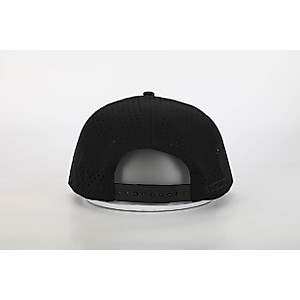ANKOR Carrier 6 Panel Flat-Bill Baseball Hat Black