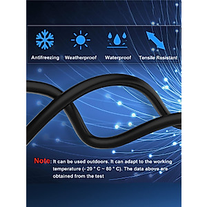 Dacrown Cat 8 Ethernet Cable 50 ft Shielded, Indoor&Outdoor, Heavy Duty High Speed Direct Burial 26AWG Network Wire, 40Gbps 2000Mhz SFTP Patch Cord, in Wall&Weatherproof RJ45 Cable for Router/Modem