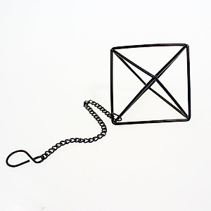 ZOOELAY Air Plant Hanging Holders Black Airplants Hanging Cage Sets Wall Air Planters Hanger 6 Geometric Airferns Indoor Display Frame