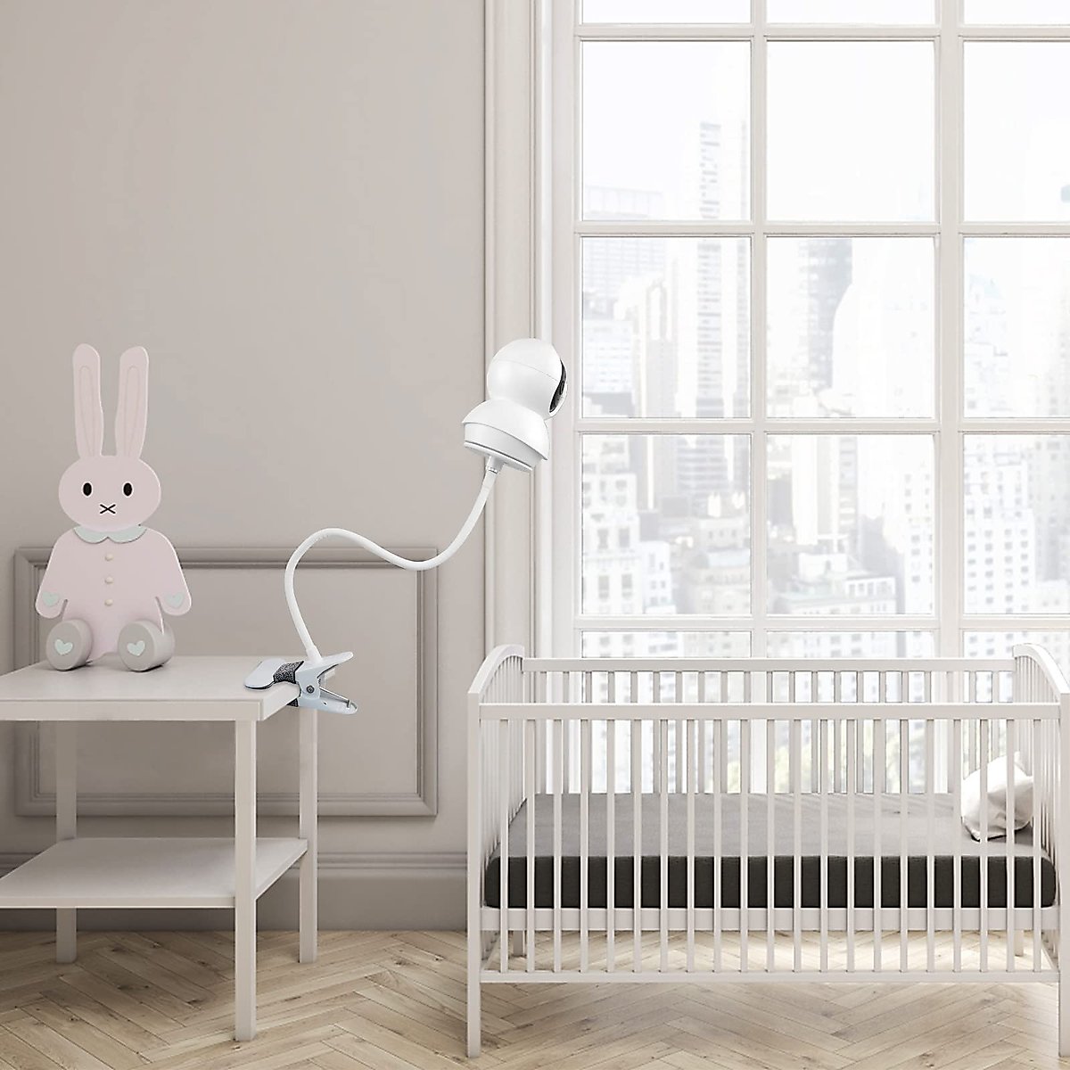 OkeMeeo Baby Monitor Mount for TP-Link Tapo 2K Pan Tilt Security Camera C210 and TP-Link Tapo C200(15.7 in Gooseneck Camera Mount)