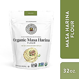 King Arthur Masa Harina, Certified Organic, Finely Ground, Non GMO Project Verified, Gluten Free, 2 lb