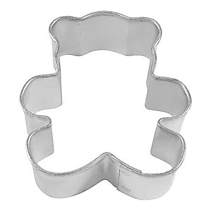 Mini Teddy Bear 1.75'' Cookie Cutter Metal | Baby Reveal Shower | Birthday Party - ABANGDA STORE