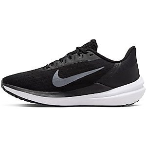 Nike Women's Air Winflo 9 Running Shoes, Black/White-Dk Smokey Grey, 8.5 M US