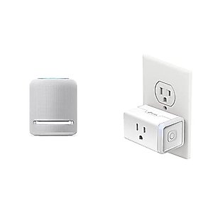 Echo Studio | Glacier White with Kasa Smart Plug Mini