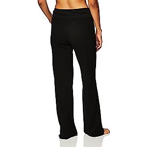 Calvin Klein Women's Premium Performance Thermal Wide Leg Pant, Black, X-Large