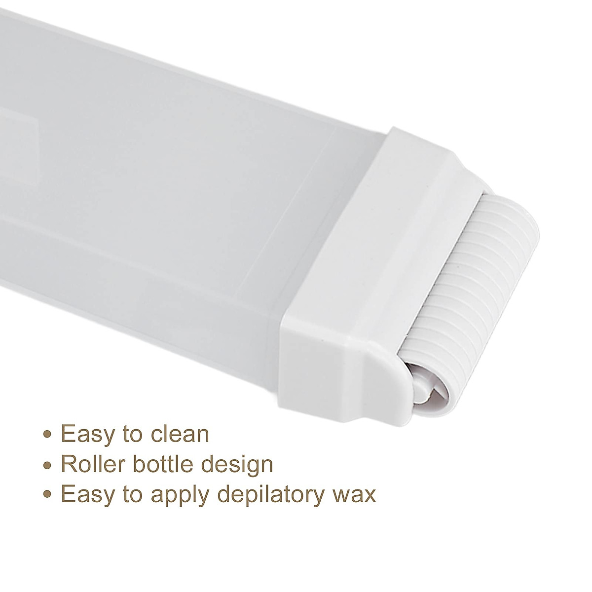 Depilatory Wax Roller Bottle, Firm Sturdy Safe Stable Empty Hair Removal Wax Bottle Portable ABS for Men Women for Home