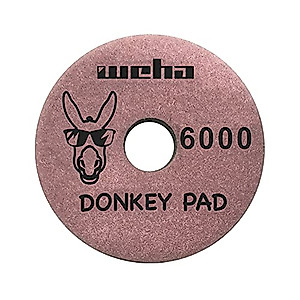 Weha 4 inch Donkey Quartz Face Polish Surface Polishing Pad - 6000 Grit