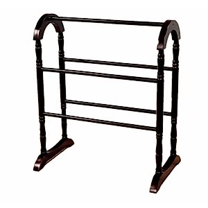 Frenchi Home Furnishing Quilt Rack, Dark Cherry