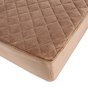 COMFORTANZA Large 20x20x3 Inches Memory Foam Square Thick Non-Slip Chair Seat Cushion for Recliners, Armchairs, Couches - Floor Cushion - Sciatica, Tailbone Pain & Pressure Relief - Soft - Brown