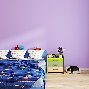 YENHOME Purple Peel and Stick Wallpaper Removable Purple Wallpaper for Bedroom Wall Paper Rolls Purple Contact Paper Peel and Stick for Cabinets Walls Drawer 17.7"x80" Matte Self Adhesive Wallpaper