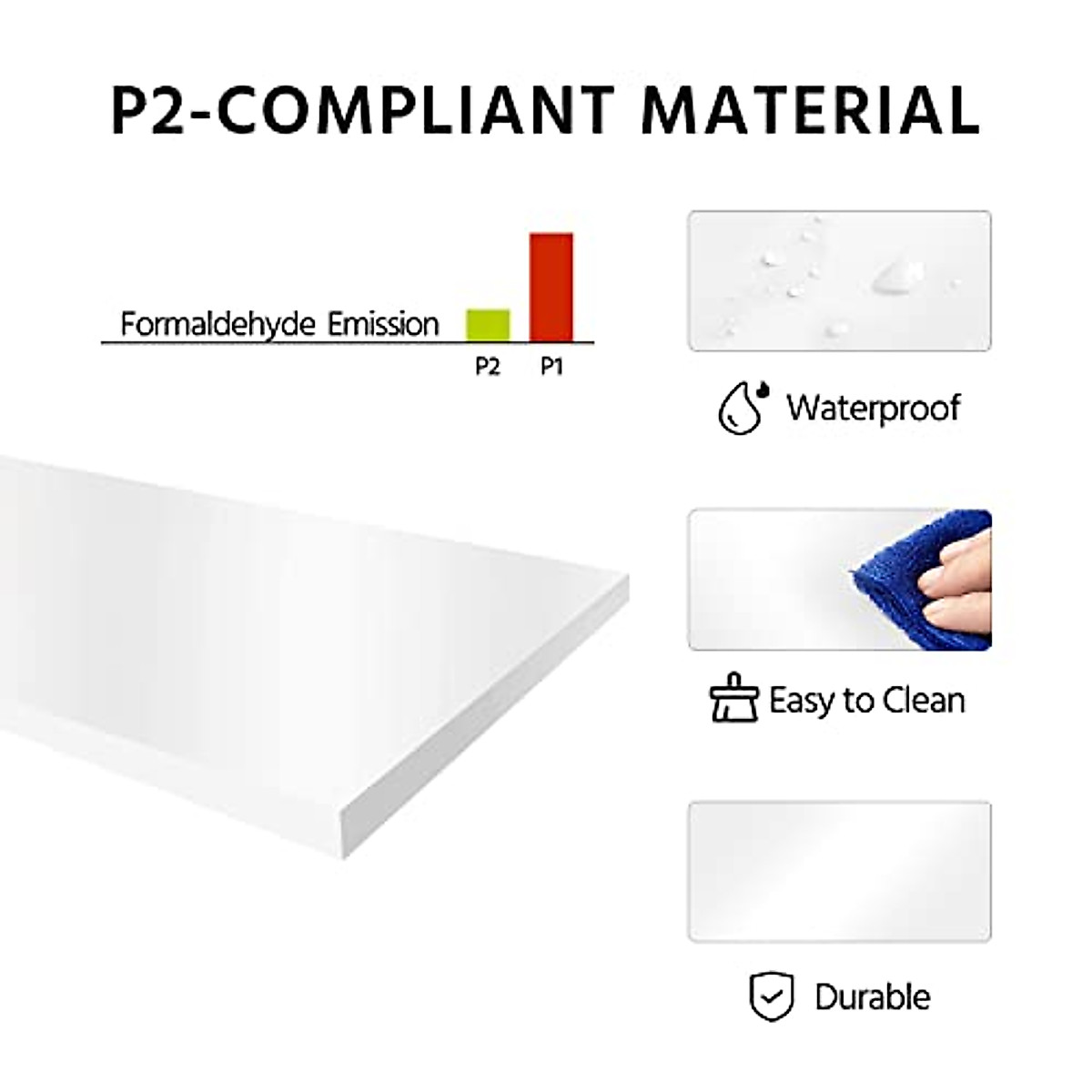 Yaheetech Nightstand with 3 Drawers, Wooden Bedside Table with Storage, Small Bedside Storage Cabinet Unit with Sturdy Base for Bedroom/Small Space, White