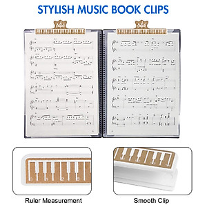 BENBO 88 Key Keyboard Piano Finger Simulation Practice Guide Teaching Aid Note Chart with 1 Music Book Clip, Portable Waterproof Electronic Piano Exercise Cardboard for Beginner Student