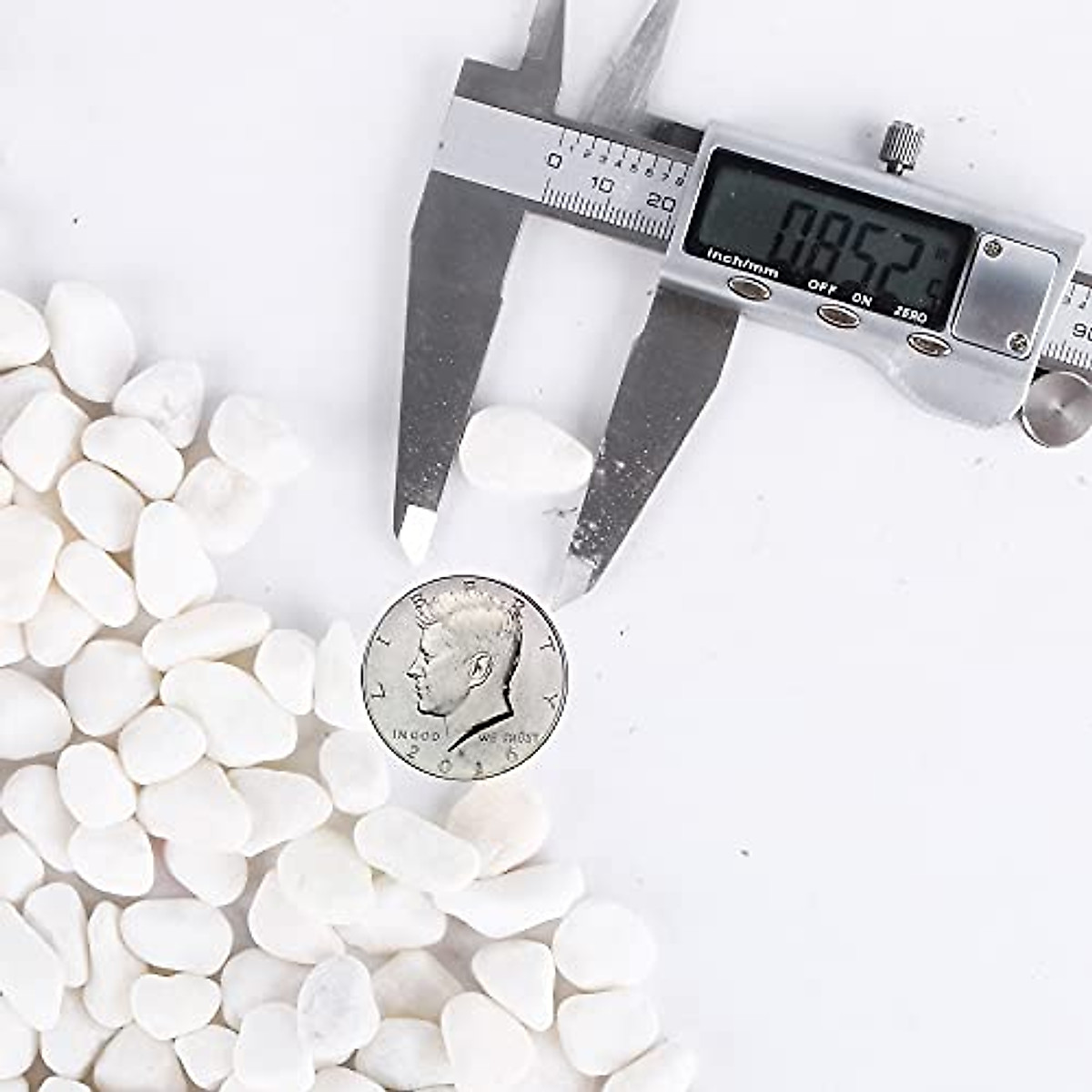 Anothera 18-lb Bulk Bag White Pebbles 1/2" Size Aquarium Gravel Outdoor Garden Paving Plant Decorative Stones