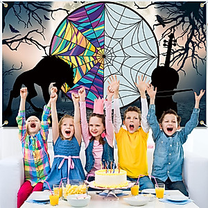 Wednesday Banner, Wednesday Party Decorations Backdrop Wednesday Theme Birthday Party Photo Background Horror Fantasy TV Banner for Wednesday Fans Room Dorm Apartment Decor Wednesday Party Supplies