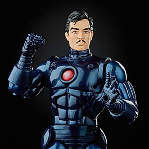 Marvel Hasbro Legends Series 6-inch Stealth Iron Man Action Figure Toy, Includes 5 Accessories and 1 Build-A-Figure Part, Premium Design and Articulation