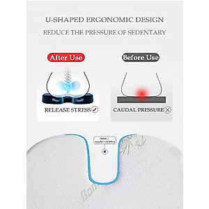 JONJUMP Bamboo Fiber Seat Cushion Memory Foam Car Seat Cushion Set Slow Rebound Office Chair Waist Support Coccyx