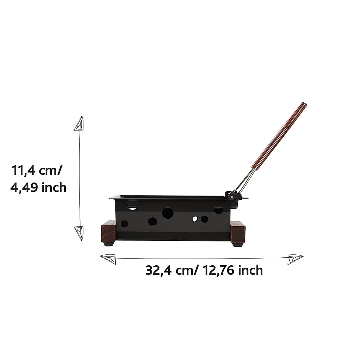 Boska Raclette Grilling Set - Partyclette To Go Vienna Set - Suitable for Cheese, Meat, Fish, and Vegetables - Portable Non-Stick - Dishwasher Safe Wedding Registry Items