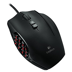 Logitech G600 MMO Gaming Mouse, RGB Backlit, 20 Programmable Buttons