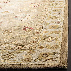 SAFAVIEH Antiquity Collection 8' x 10' Brown / Beige AT822B Handmade Traditional Oriental Premium Wool Area Rug