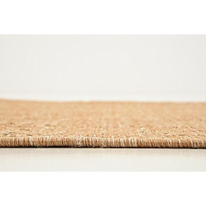 Unique Loom Modern Collection Distressed, Stripes, Helix, Vintage, Indoor and Outdoor Area Rug, 2 ft 2 in x 3 ft, Light Brown/Beige