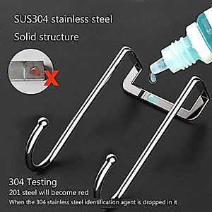 Dalanpa 1kuan Over Door Hook Heavy Duty Hooks for Hanging - Single Hook Loads up to 50lbs for Kitchen, Bathroom, Bedroom and Office - Pack of 3