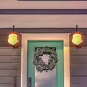 Christmas Gnome Lampshade Corridor Wall Lamp Dustproof Protective Cover for Home Garden Yard Porch Light Protection Shield christmas porch light covers decorations