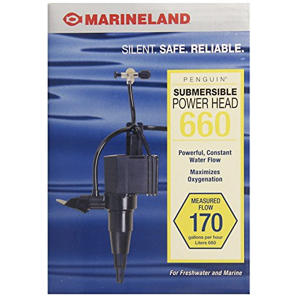 Marineland PH0660 Penguin Submersible Power Head Pump for Aquariums, 170 GPH