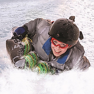 Pipeline SNO Lazer Sled Inflatable 1 Person Snow Tube Sled with 2 Grip Handles, 36” Inch Length