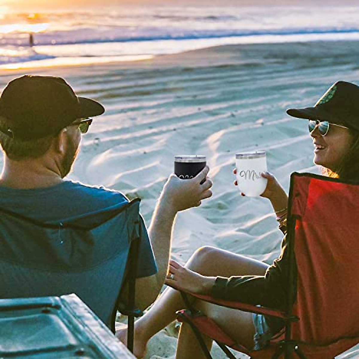 Mr and Mrs Wine Tumbler Set - Mr and Mrs Coffee Mugs, Groom and Bride Tumbler, Wedding Gifts for Couple - Mr and Mrs Mugs Large, Mr and Mrs Wine Glasses, Bride Groom Gifts